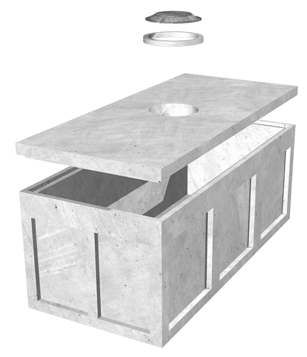 6'-0" x 18'-'0" Vault - AC Miller Precast Concrete Products