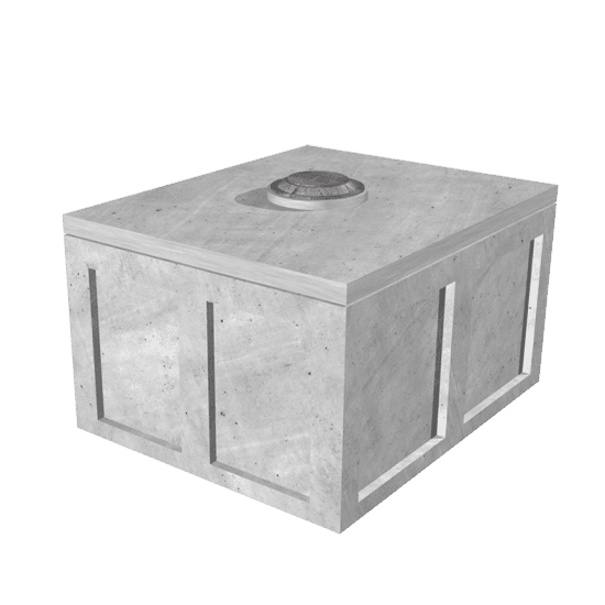 4’-0” x 7’-9” Octagon Vault - AC Miller Precast Concrete Products