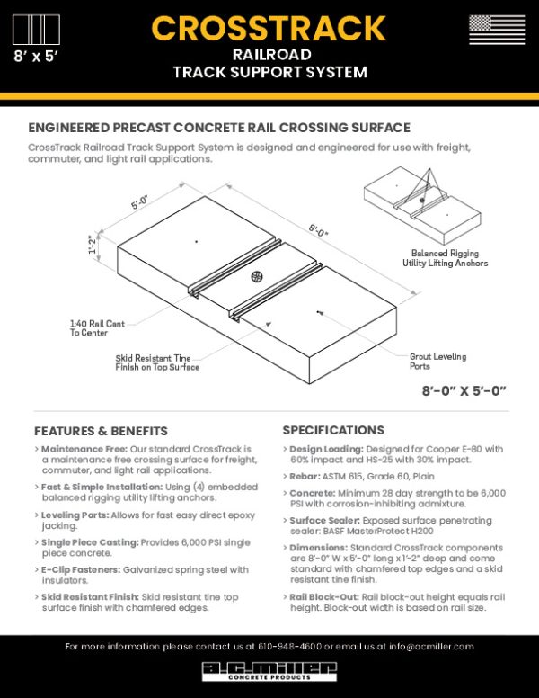 Rail Crossing - AC Miller Precast Concrete Products